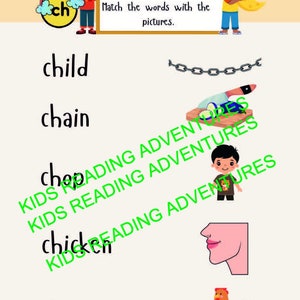 Reading Scholars: Digraphs - Ch, Sh, Th, and Wh - Etsy