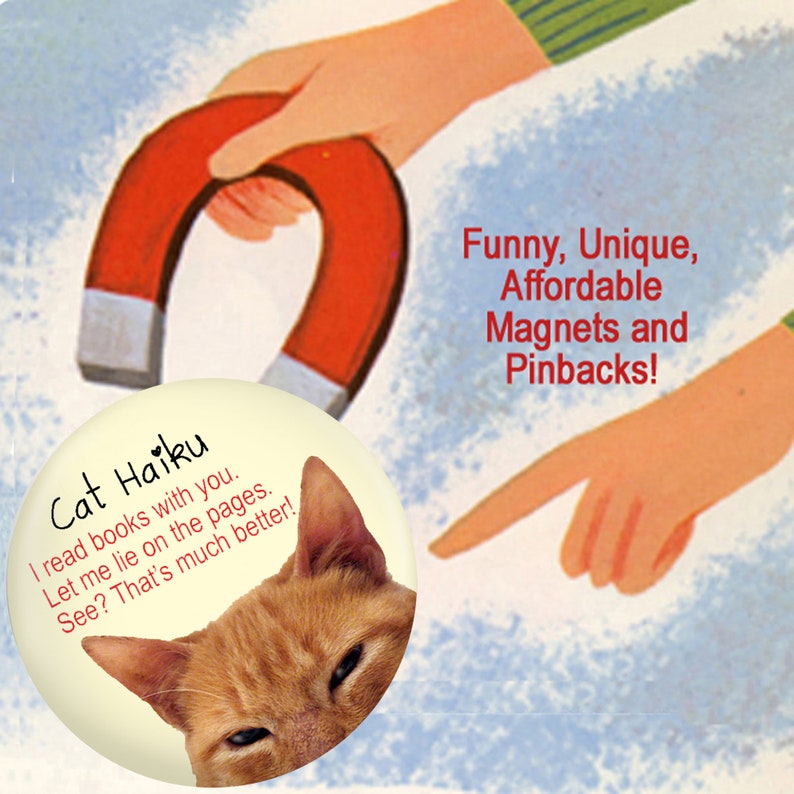Funny Fridge Magnets Funny Gift Funny Cat Magnet-haiku - Etsy