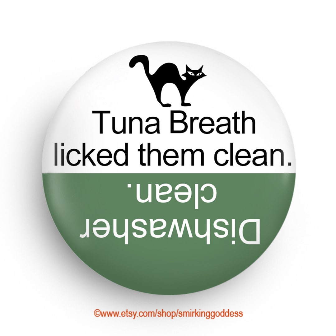 Tuna Breath Cat Magnet: Funny Chore Reminder, Stocking Stuffer - Etsy