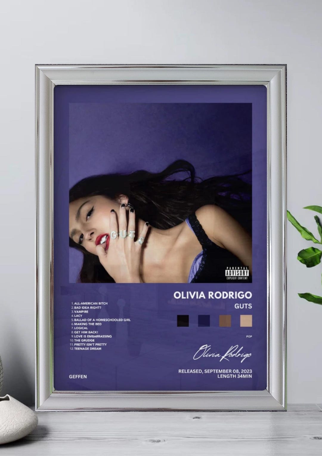 Guts Olivia Rodrigo Painting - Etsy