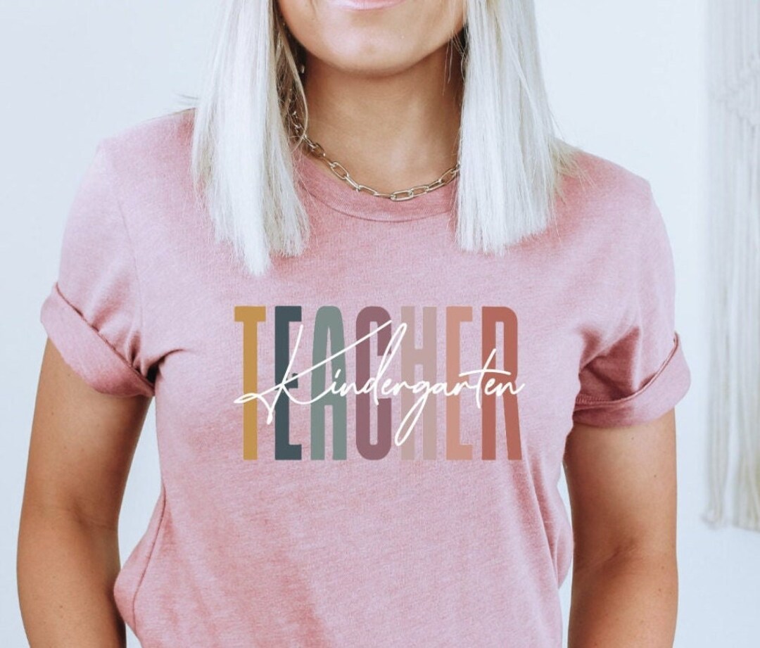 Kindergarten Teacher Tshirt, Teacher Shirt, Unisex Shirt, Bellas Canvas ...