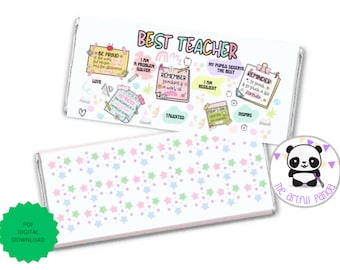 Personalised End of Year Class Print, Thank You Teacher Gift, Class ...