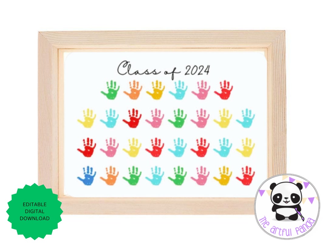 Personalised End of Year Class Print, Thank You Teacher Gift, Class ...