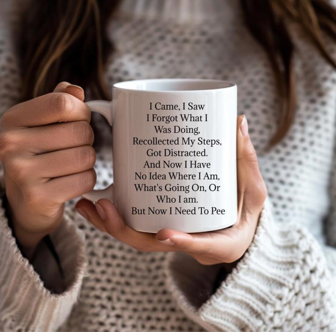 I Came I Saw I Forgot What I Was Doing Mug, Funny Grandma Grandad Mug ...