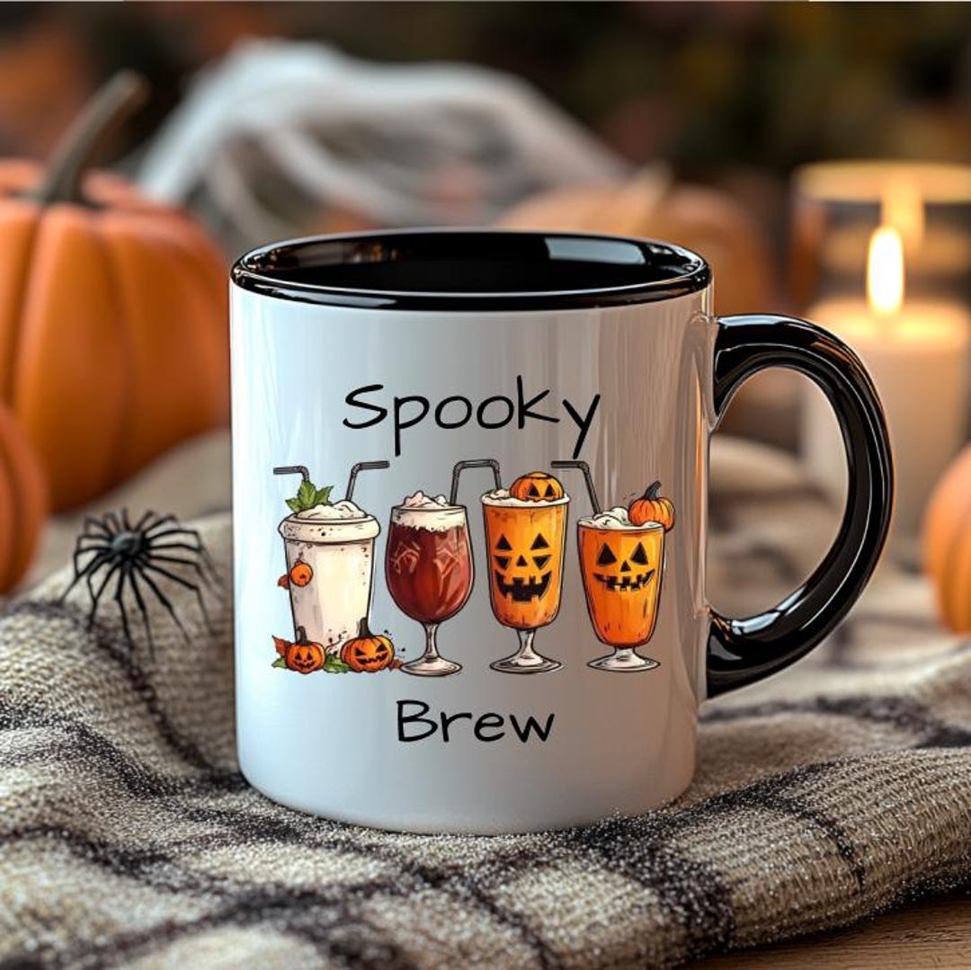 Spooky Brew Mug, Halloween Mug Gifts, Funny Halloween Mug, Spooky ...