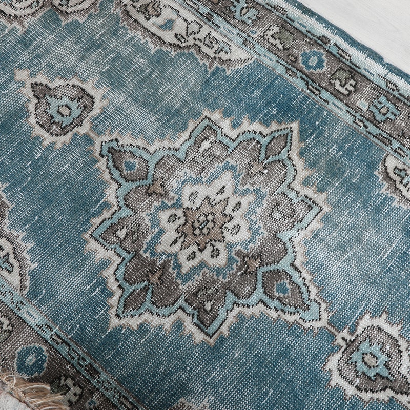 Blue Turkish Runner - Etsy