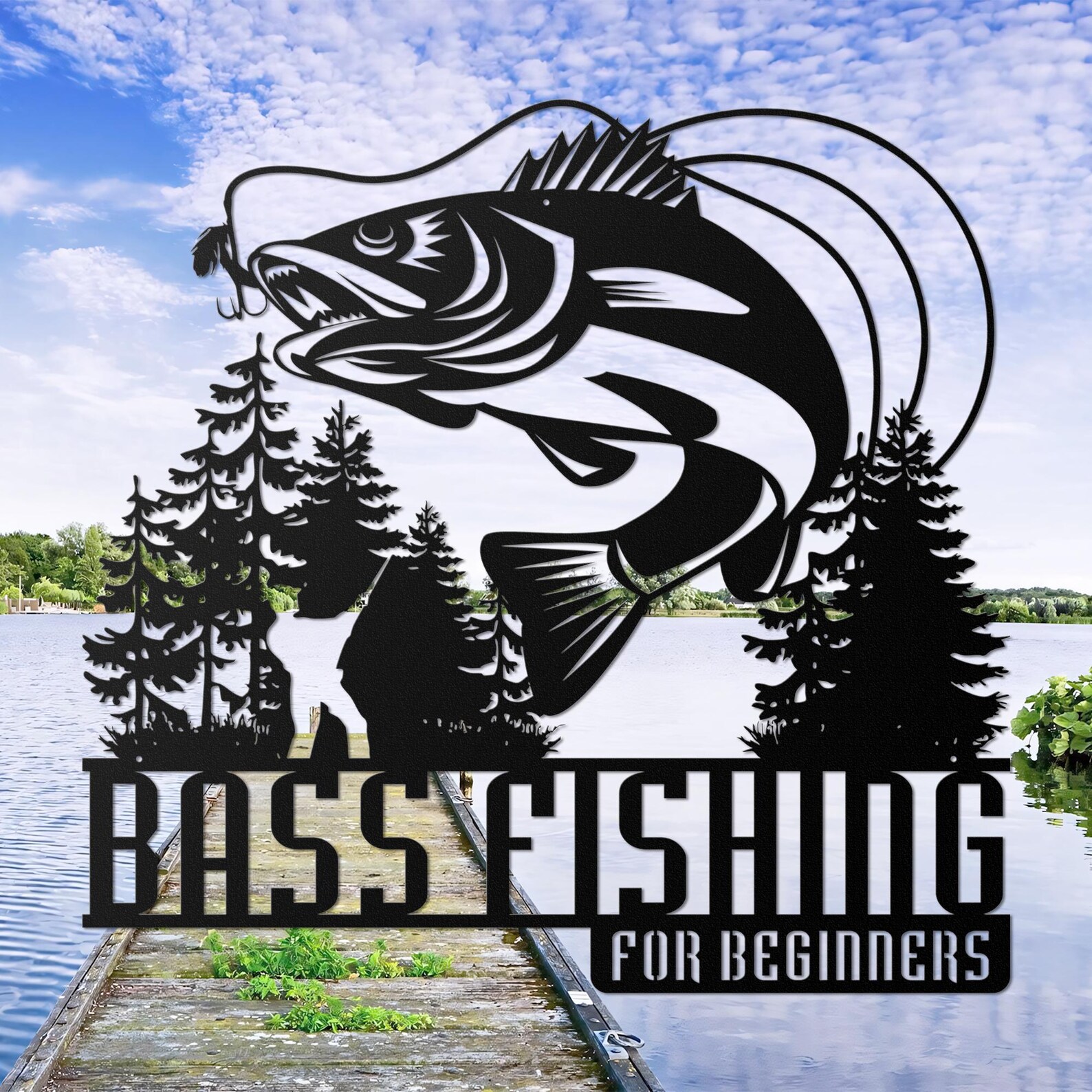 Personalized Trout Fishing Metal Sign With LED Light, Char Fisherman ...
