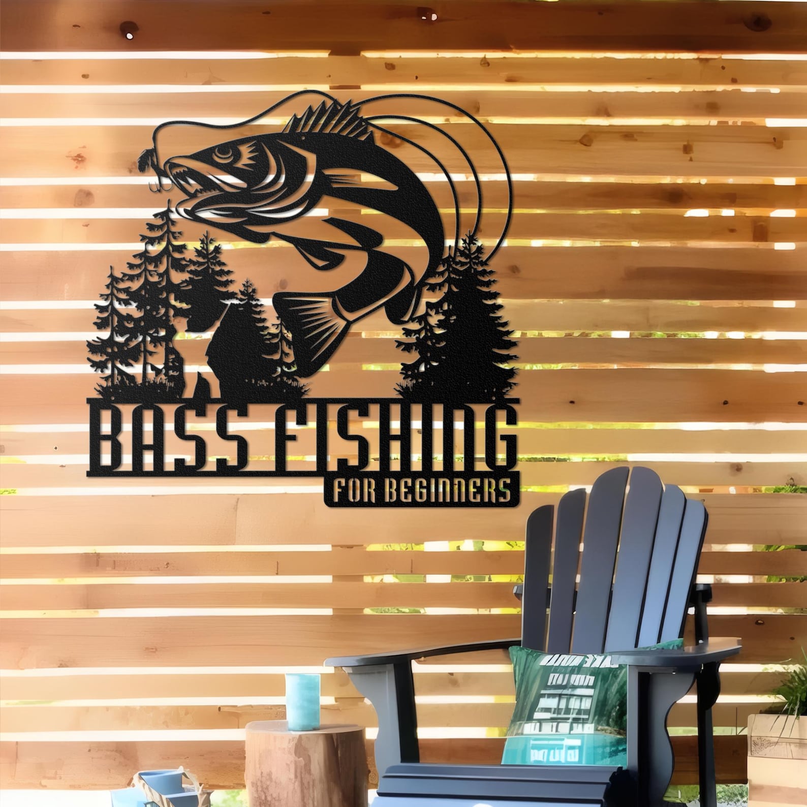 Personalized Trout Fishing Metal Sign With LED Light, Char Fisherman ...