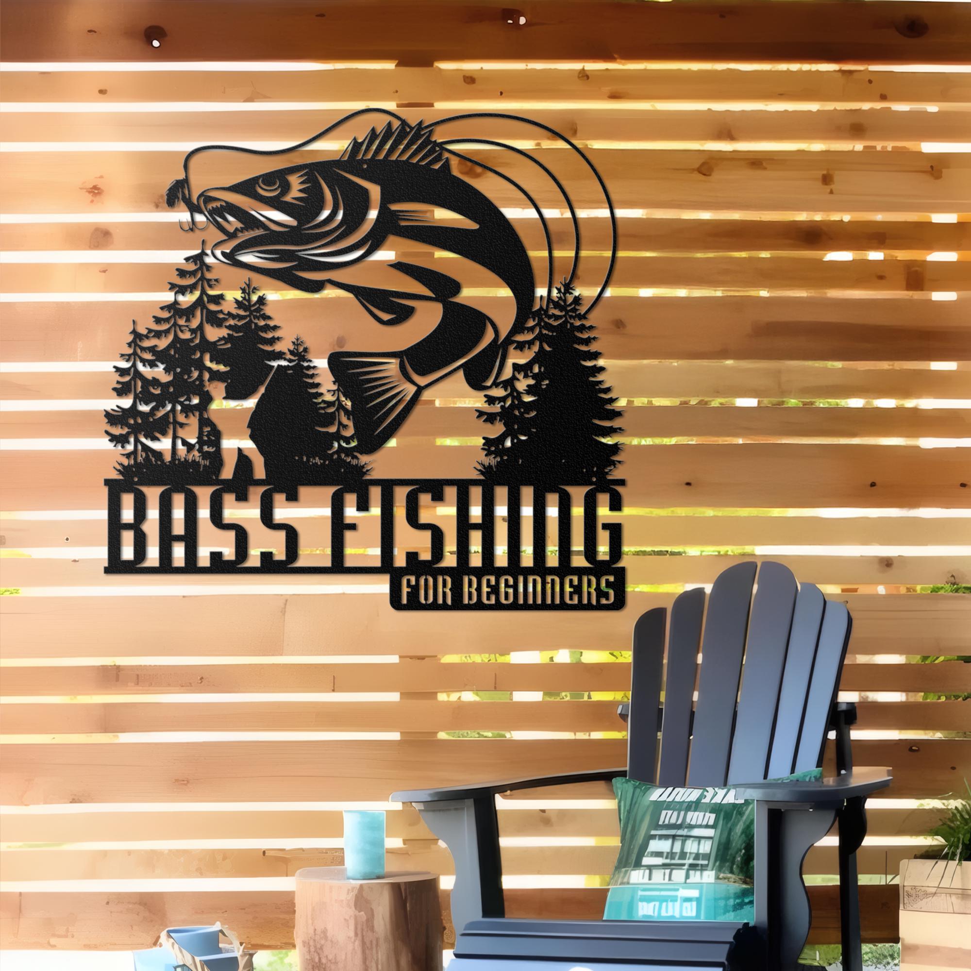 Personalized Trout Fishing Metal Sign With LED Light, Char Fisherman ...