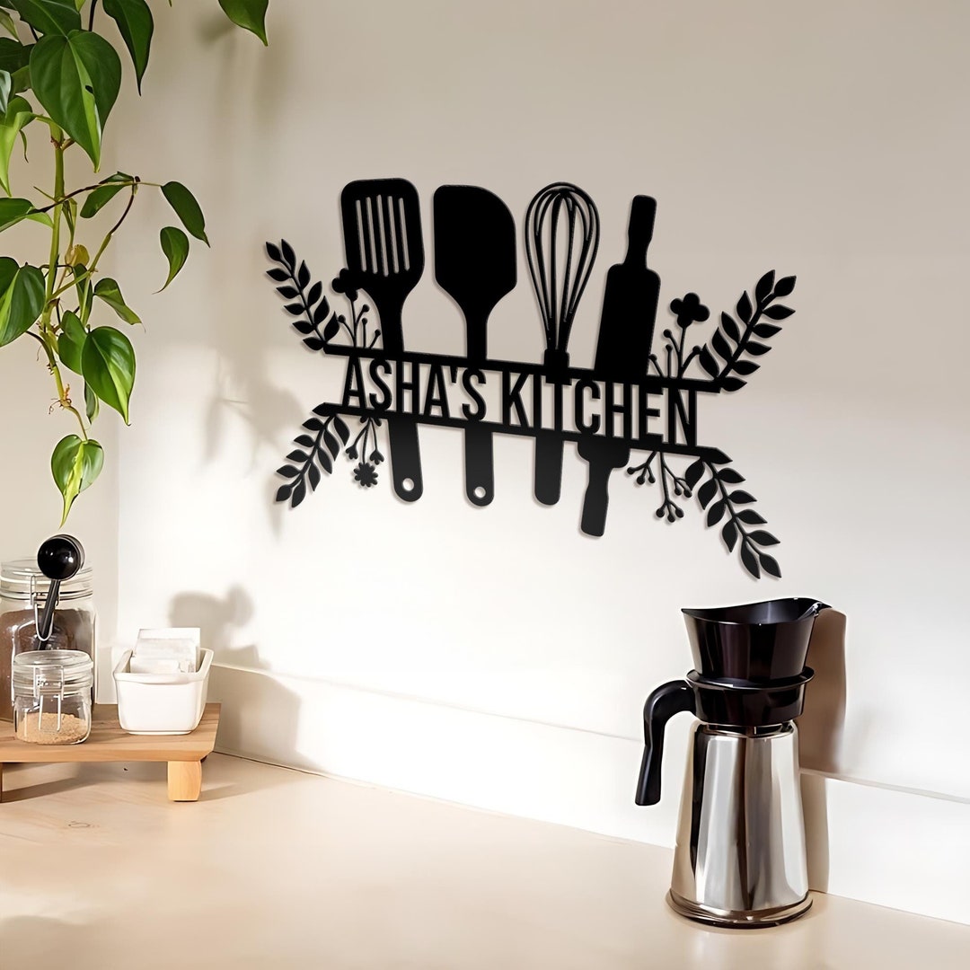 Custom Cooking Chef Metal Sign, Kitchen Metal Wall Art, Mom's Kitchen ...