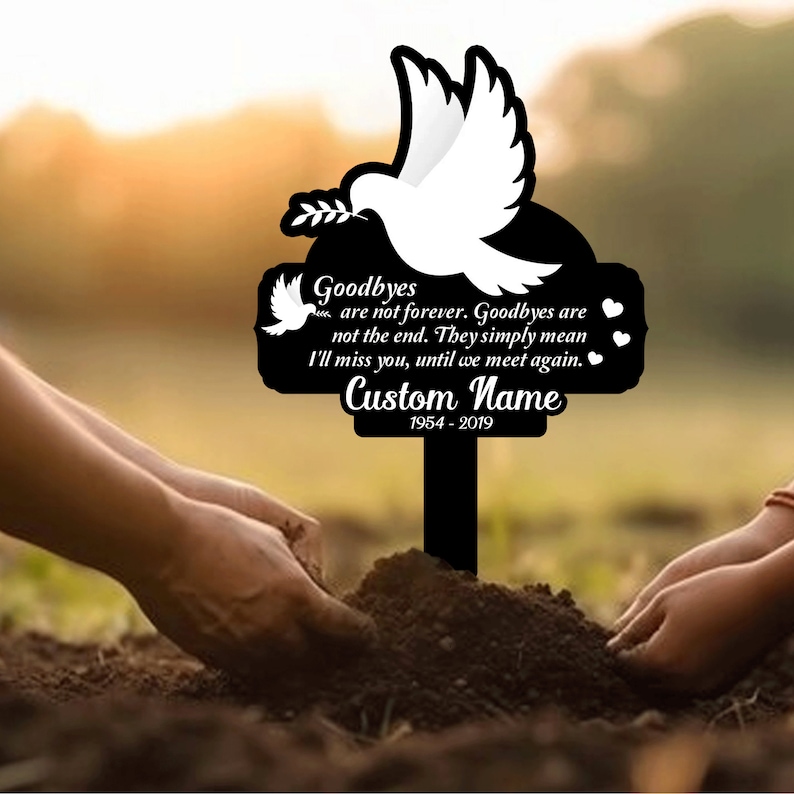 Custom Yard Signs for Outdoors Yard Grave Markers for Cemeteries ...