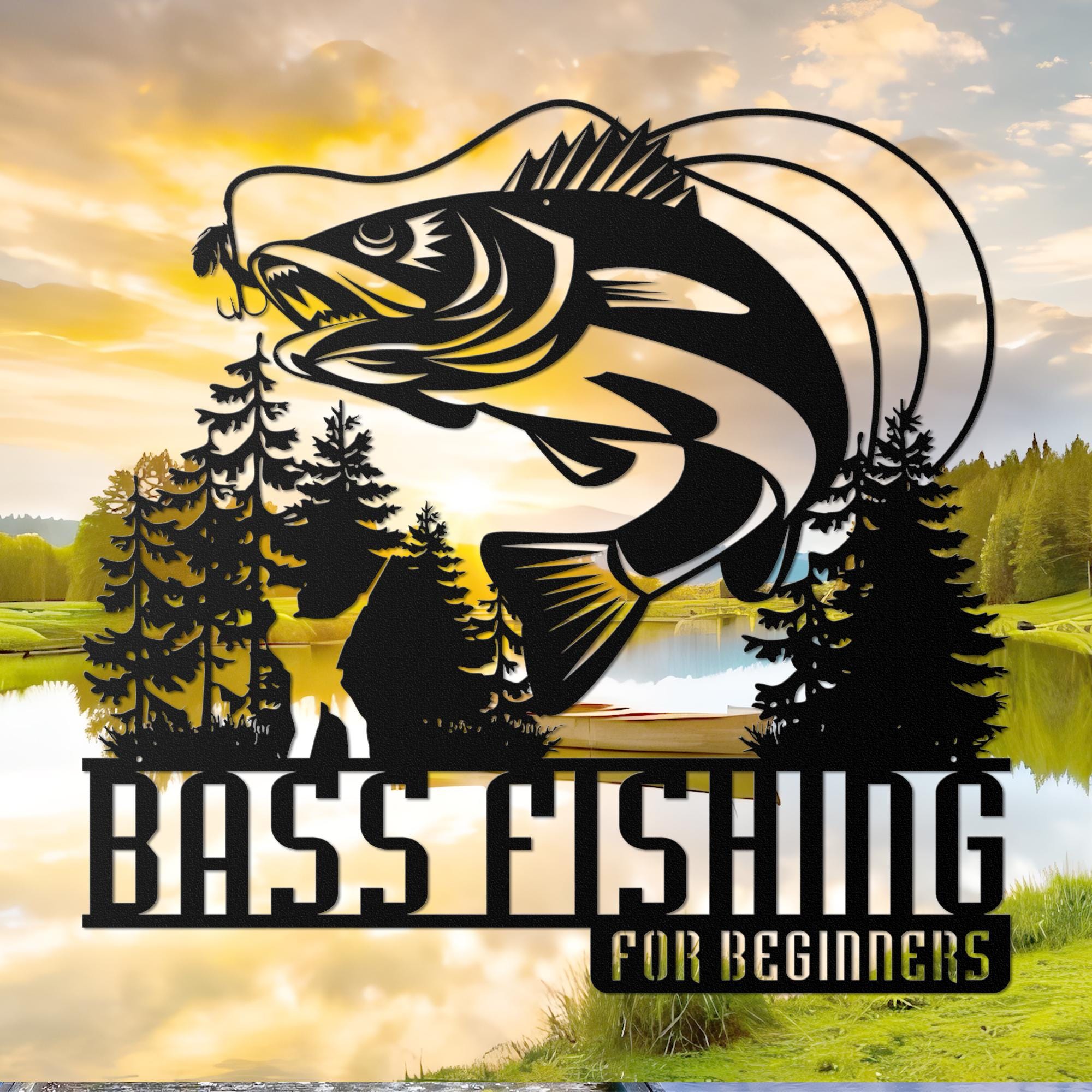 Personalized Trout Fishing Metal Sign With LED Light, Char Fisherman ...