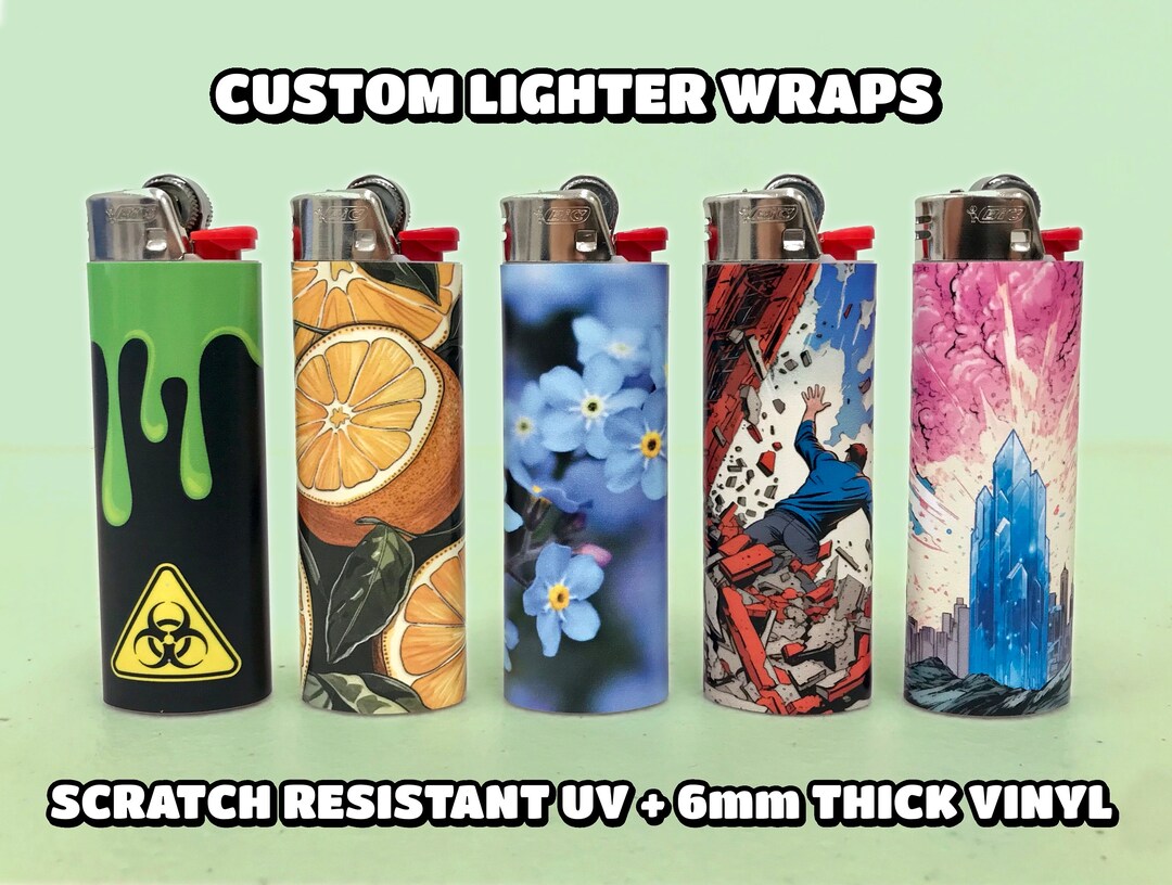 Custom Photo Lighter Wraps - Wraps Only, Personalized Lighter, UV ...