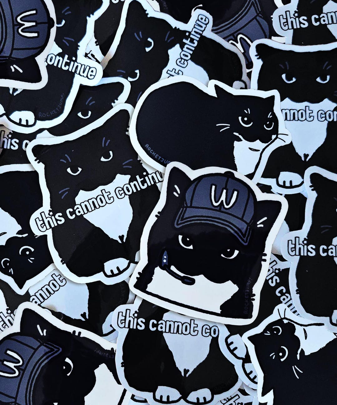 Silly Meme Cats Vinyl Stickers [BATCH 2] - Etsy