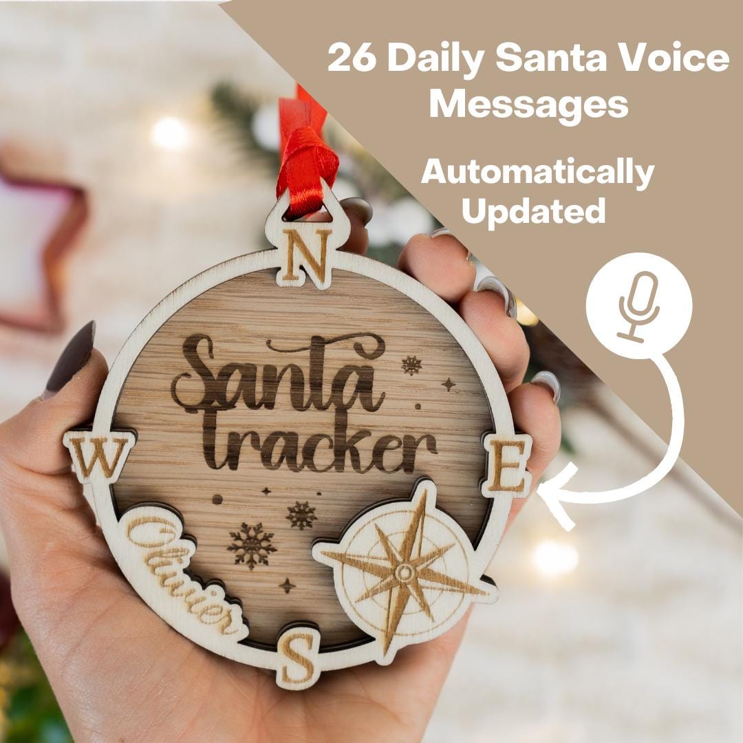 Magical Santa Tracker Advent Calendar, Personalised Santa Tracker Voice ...