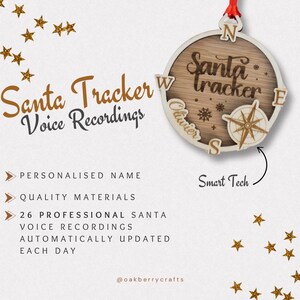 Magical Santa Tracker Advent Calendar, Personalised Santa Tracker Voice ...