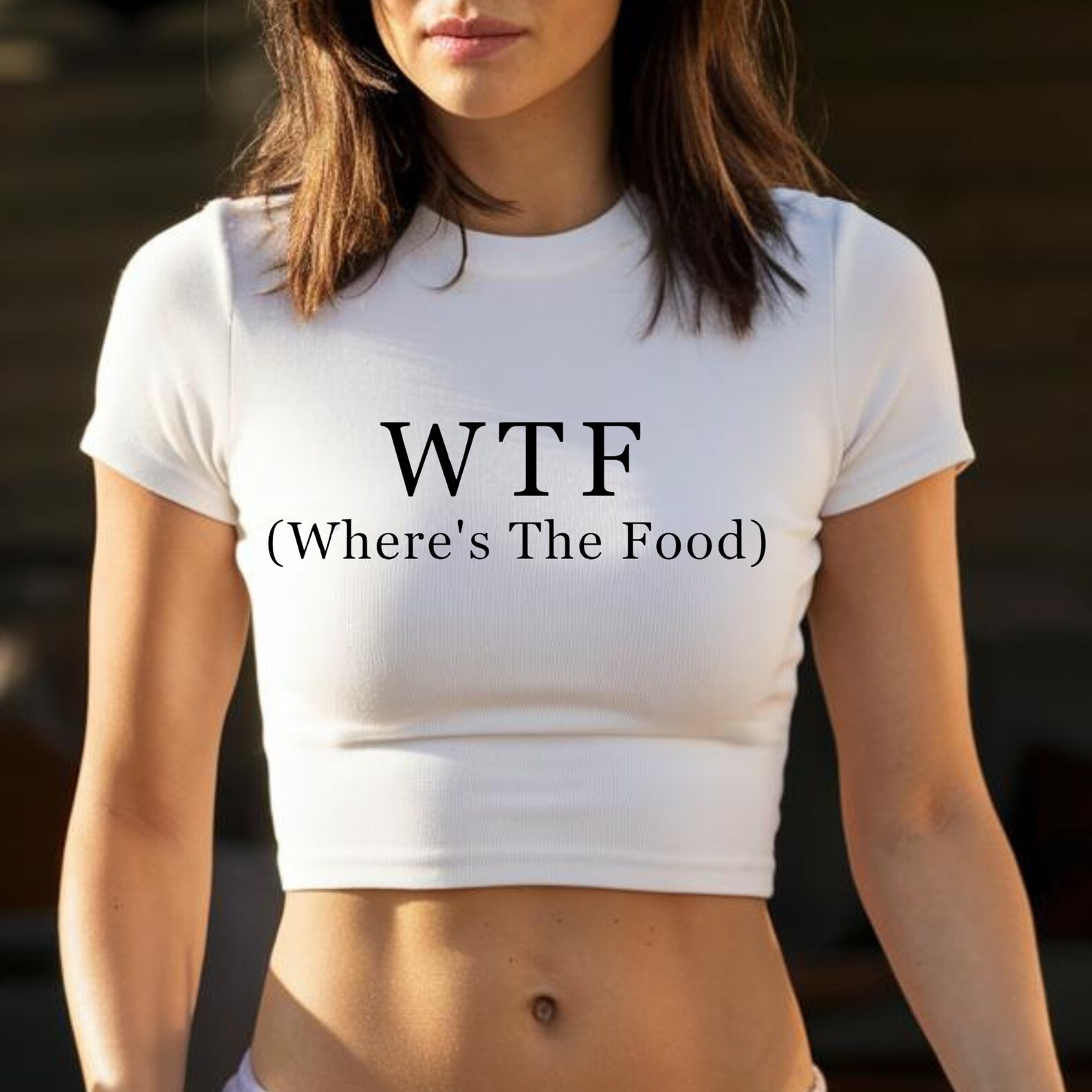 WTF where's the Food Crop Top Hilarious Meme-inspired Baby Tee, Cute ...