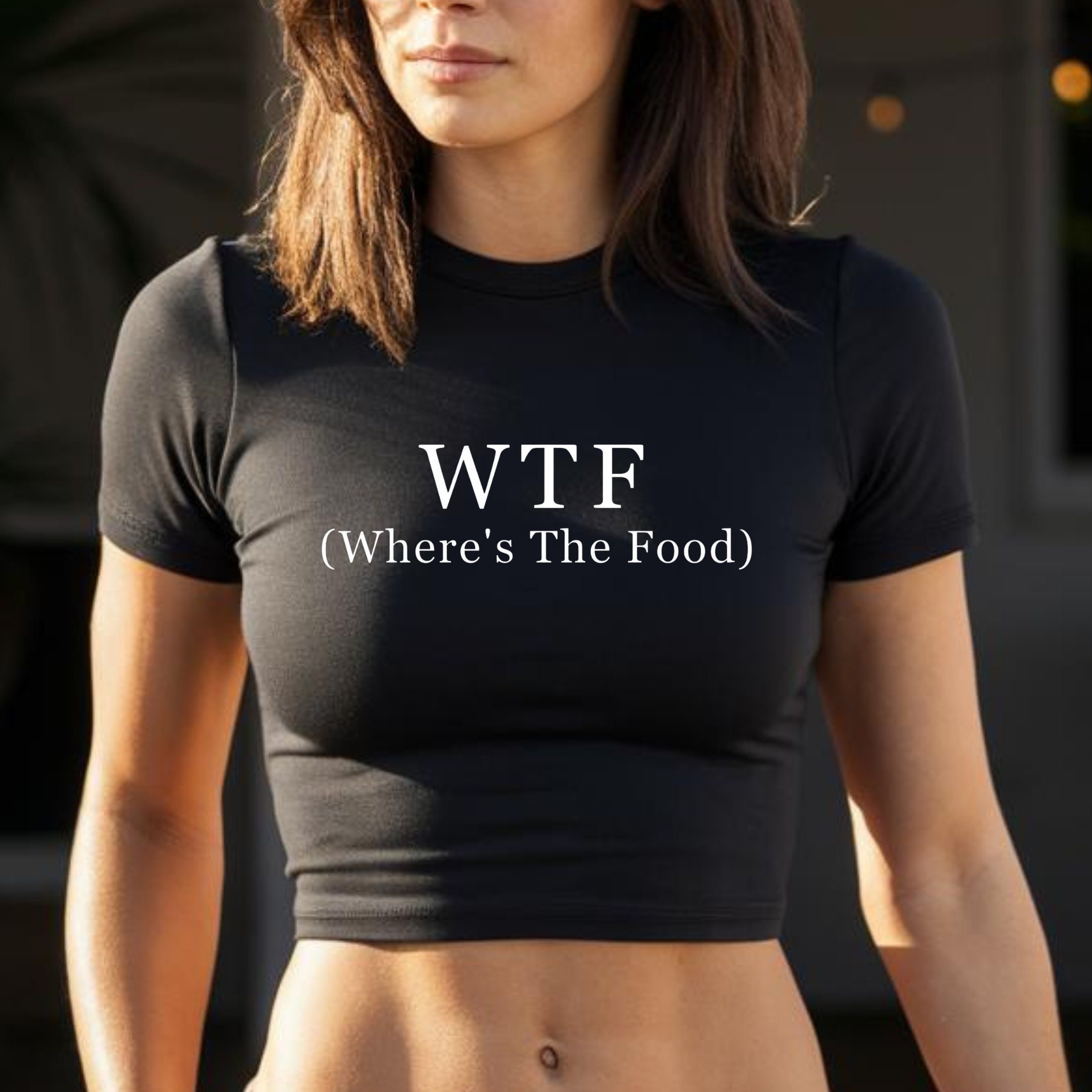 WTF where's the Food Crop Top Hilarious Meme-inspired Baby Tee, Cute ...