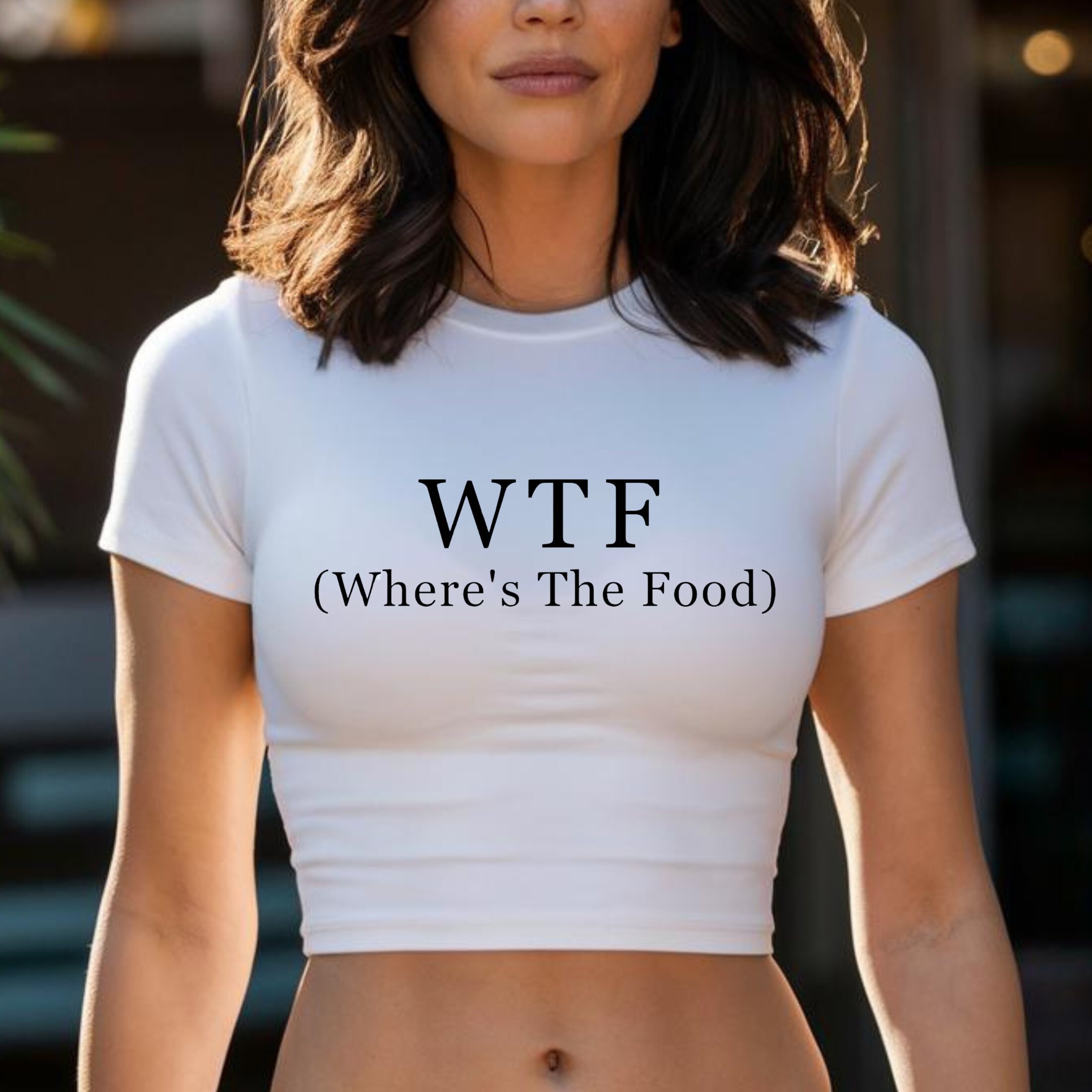 WTF where's the Food Crop Top Hilarious Meme-inspired Baby Tee, Cute ...