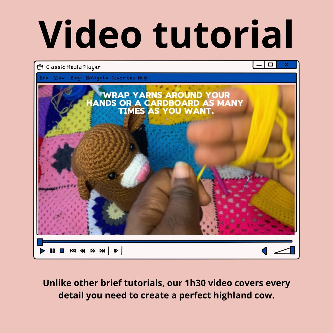 Crochet PATTERN Cute Highland Cow, Amigurumi Tutorial PDF in English ...