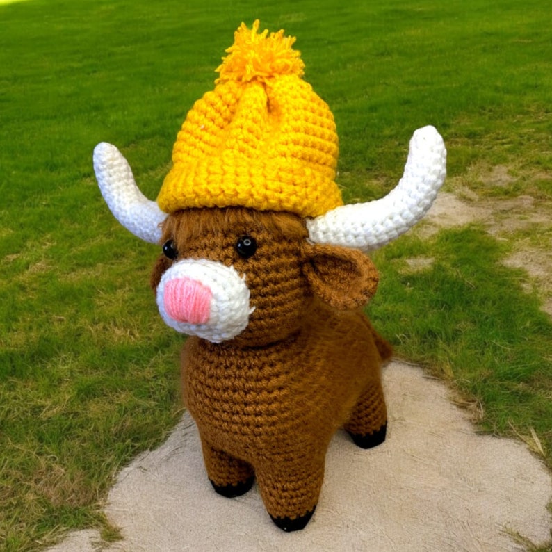 Crochet PATTERN Cute Highland Cow, Amigurumi Tutorial PDF in English ...