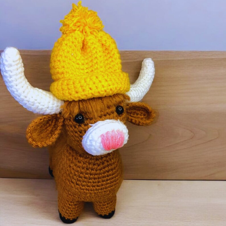 Crochet PATTERN Cute Highland Cow, Amigurumi Tutorial PDF in English ...
