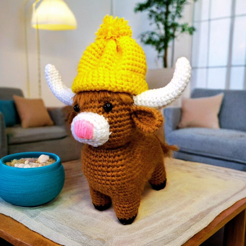 Crochet PATTERN Cute Highland Cow, Amigurumi Tutorial PDF in English ...