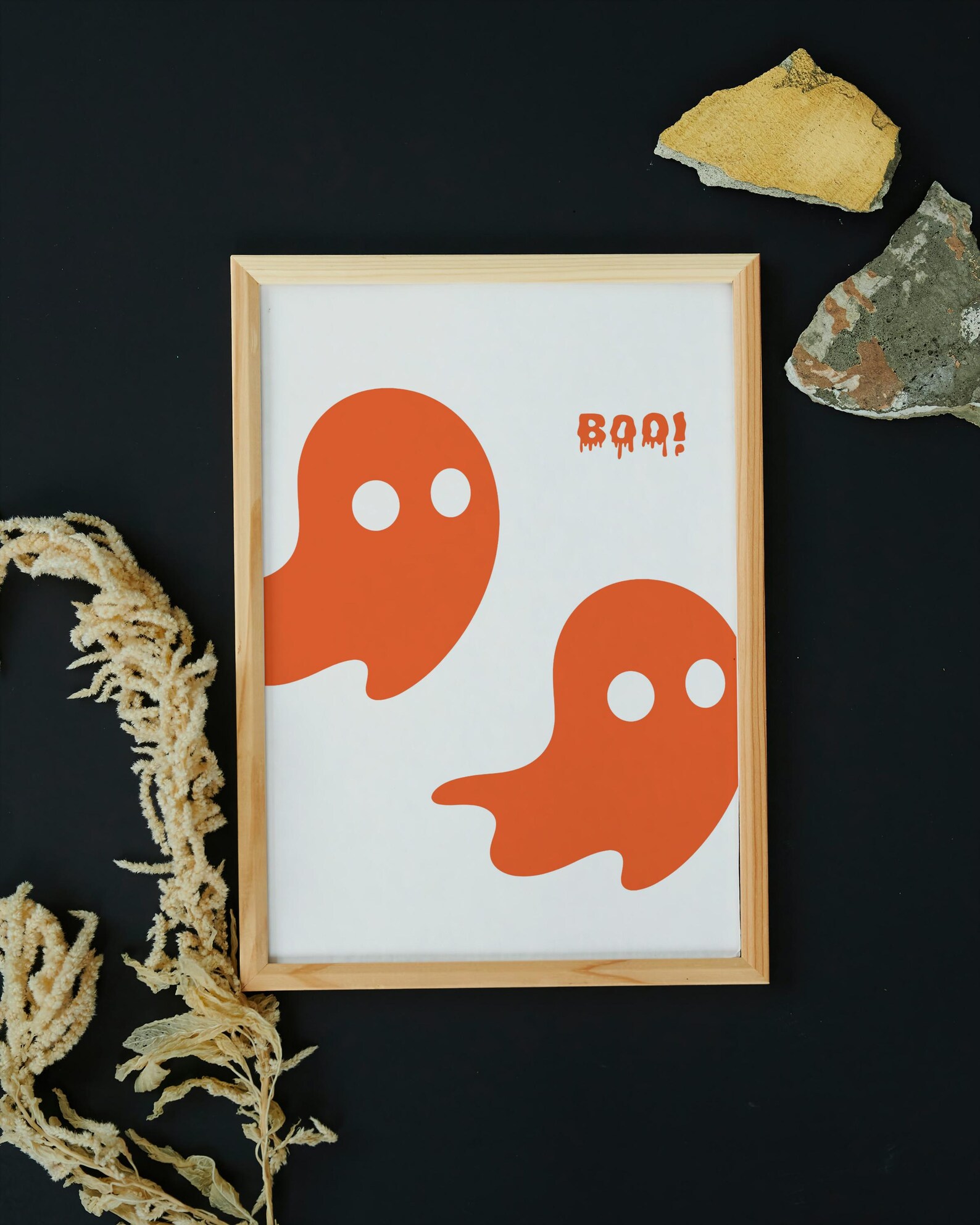 Boo Poster halloween Printable Wall Art Halloween Art Prints Halloween ...
