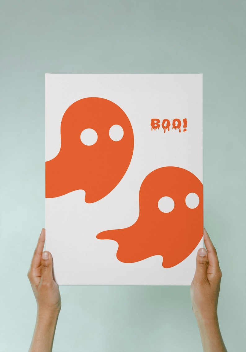 Boo Poster halloween Printable Wall Art Halloween Art Prints Halloween ...