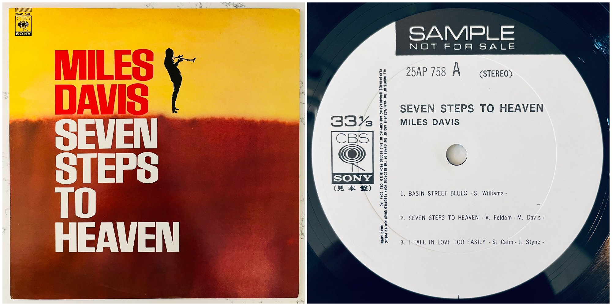 Miles Davis Seven Steps to Heaven Rare Japan White Label Promo 1977 ...