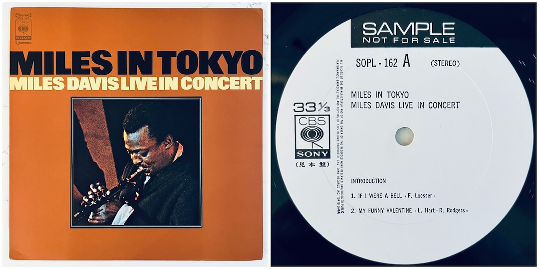 Miles Davis Miles in Tokyo Rare Japan White Label Promo 1973 Jazz Vinyl ...