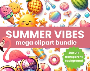 Summer Beach Clipart Pool Party Clip Art Beach Party Clipart Cute ...