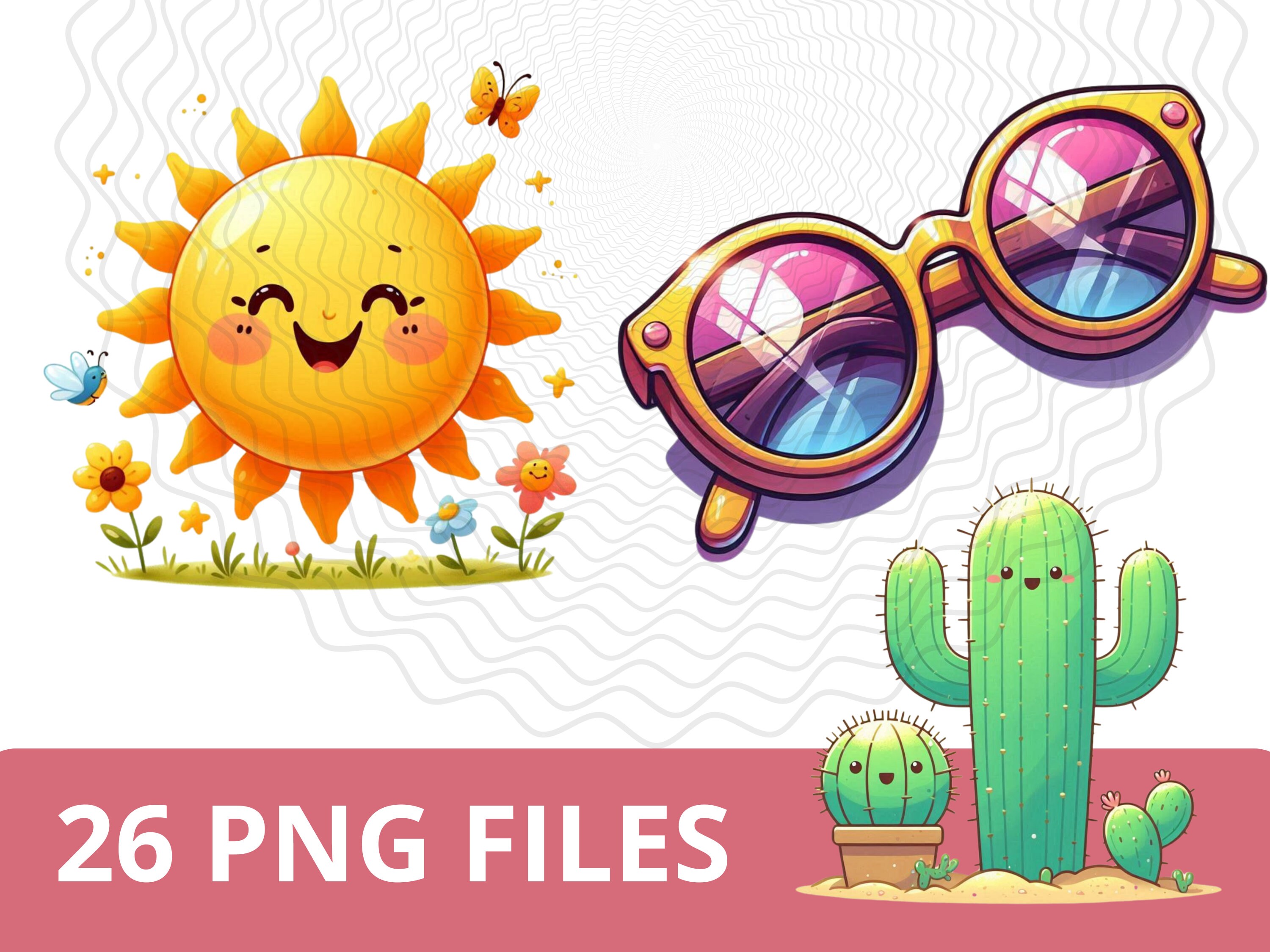 Summer Beach Clipart - Tropical Clipart - Pool Party Clipart - Instant ...