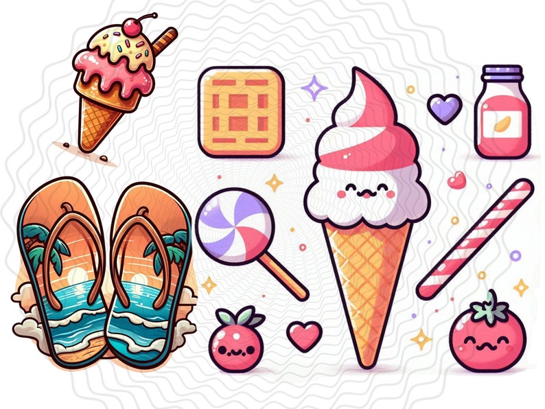 Summer Beach Clipart Tropical Clipart Pool Party Clipart Instant ...