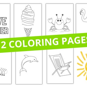 Summer Coloring Pages - Coloring Book - 12 Printable Summer Coloring ...