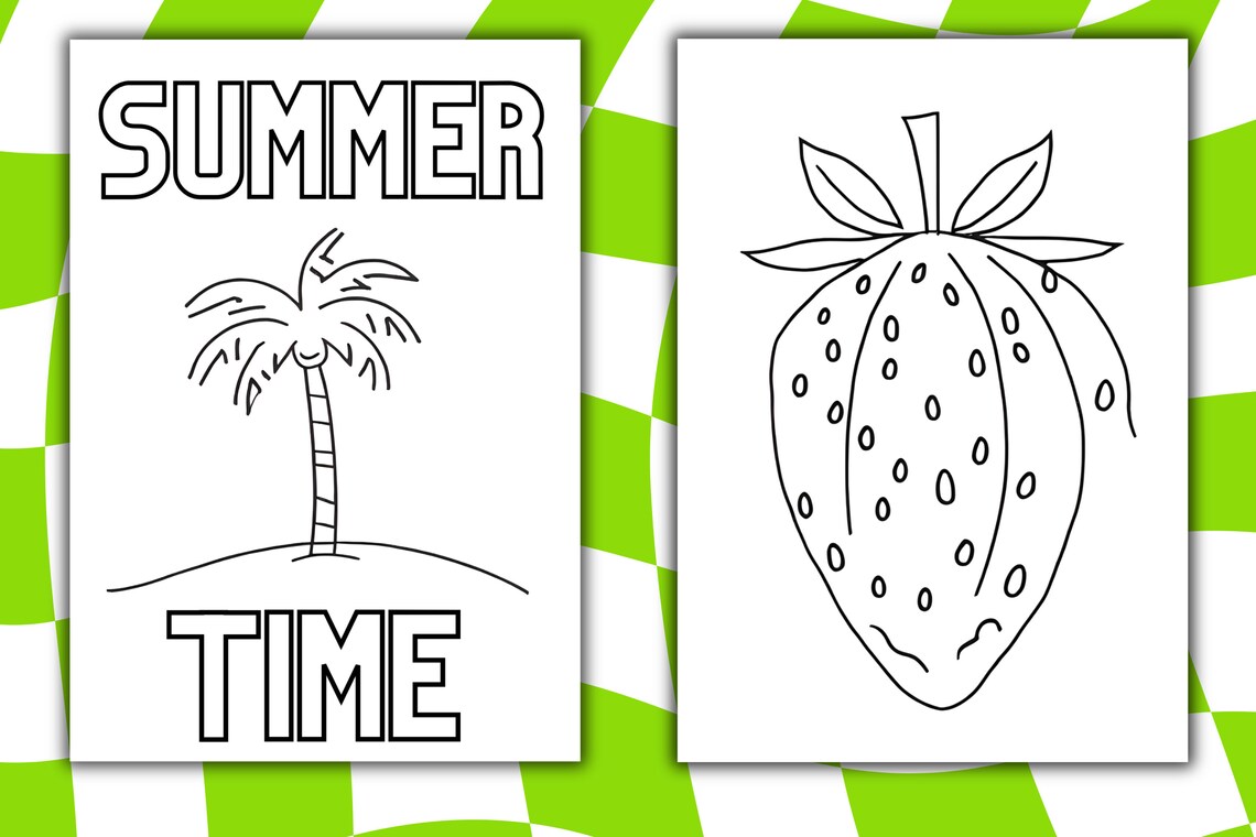 Summer Coloring Pages Coloring Book 12 Printable Summer Coloring Pages ...
