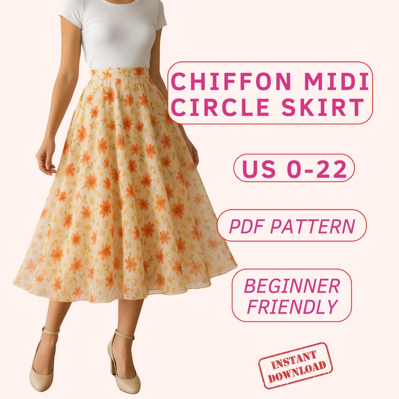 Chiffon Skirt - Etsy