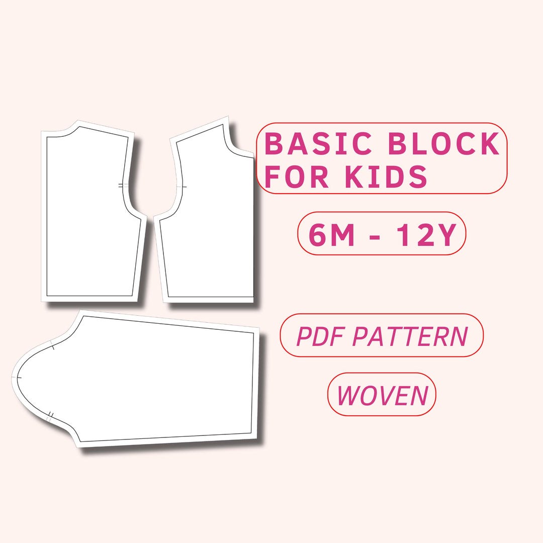 Basic Bodice Block and Sleeve for Infant and Toddler, Beginner Friendly ...