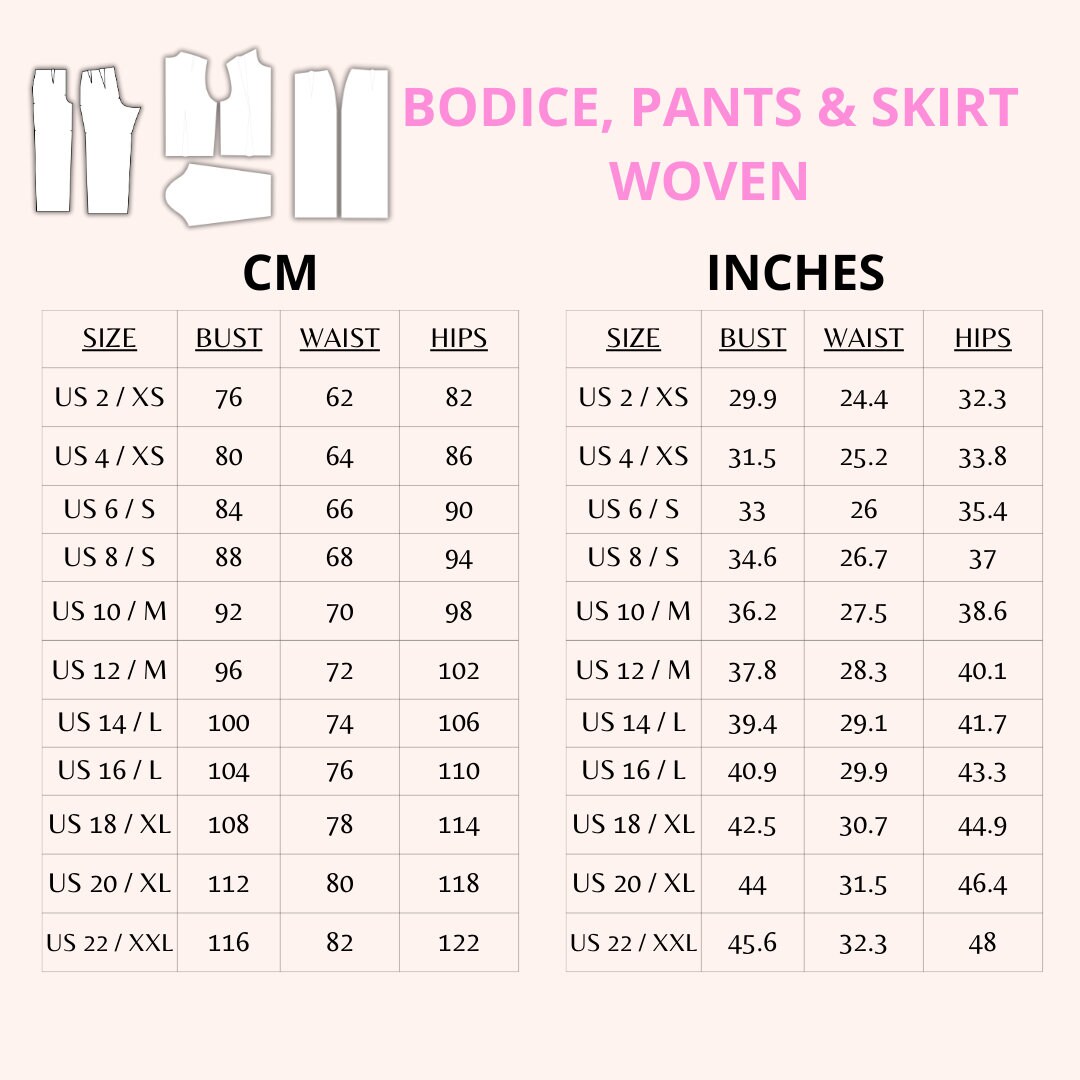Basic Block Bundle Pdf Sewing Pattern Basic Bodice Pattern Basic 3673