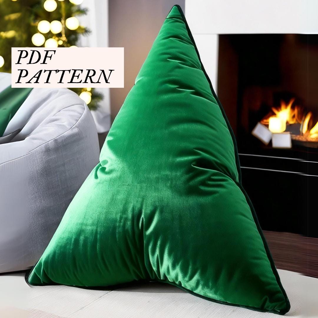 Christmas Tree Pillow Pdf Sewing Pattern, Christmas Decoration Pattern ...