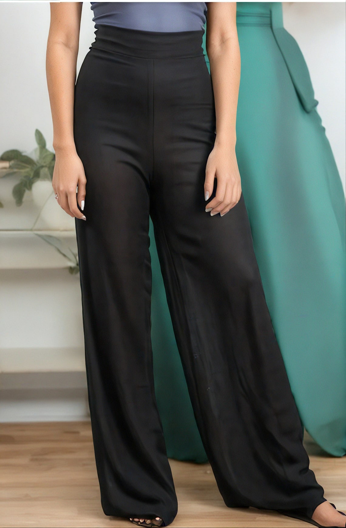 Wide Leg Pants Sewing Pattern, Palazzo Pants Pdf Pattern, Beginner ...