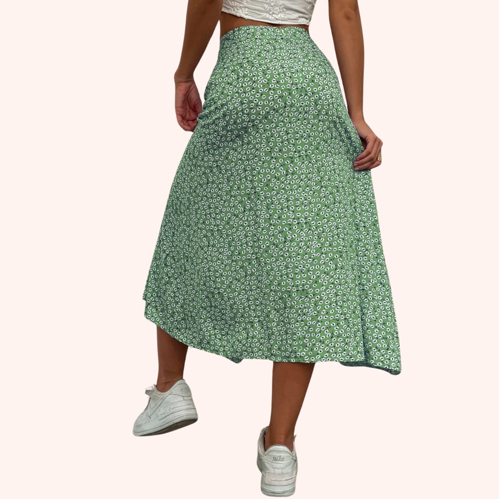 Easy Slit Skirt Sewing Pattern, Midi Slit Skirt Pattern, Beginner ...