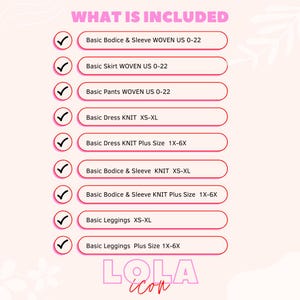 Basic Block BUNDLE Pdf Sewing Pattern, Basic Bodice Pattern, Basic ...