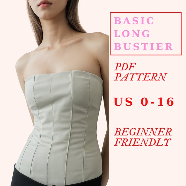 Corset Top Easy Sewing Pattern - Etsy