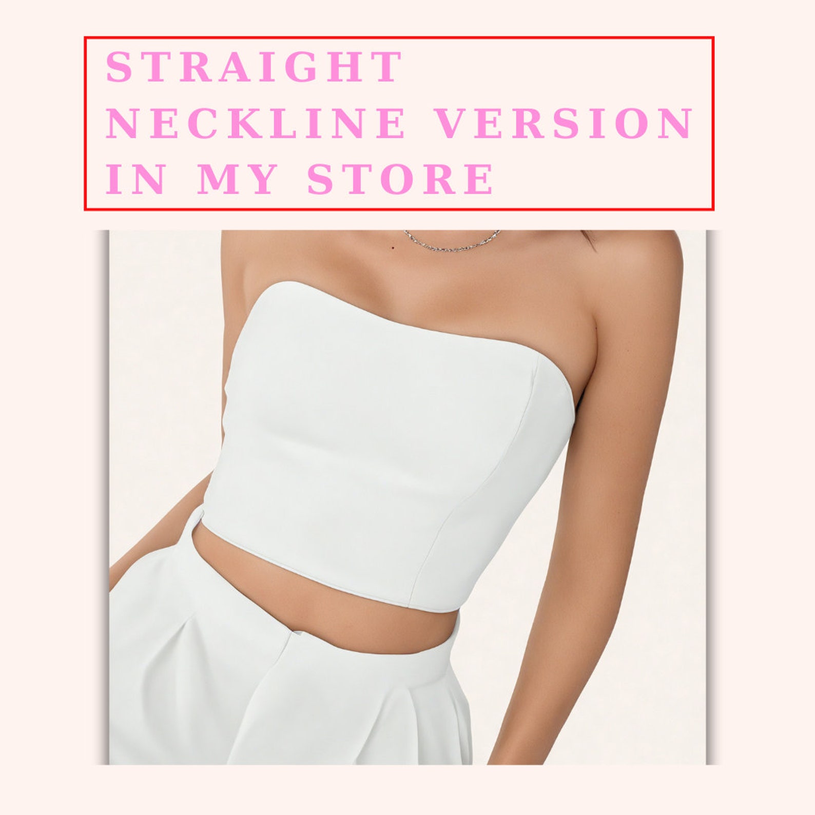 Sweetheart Neckline Bustier Sewing Pattern, Heart Shape Corset Pattern ...