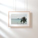 Palm Trees Digital Print, Palm Tree Prints, Blue Clear Sky, Blue Sea ...