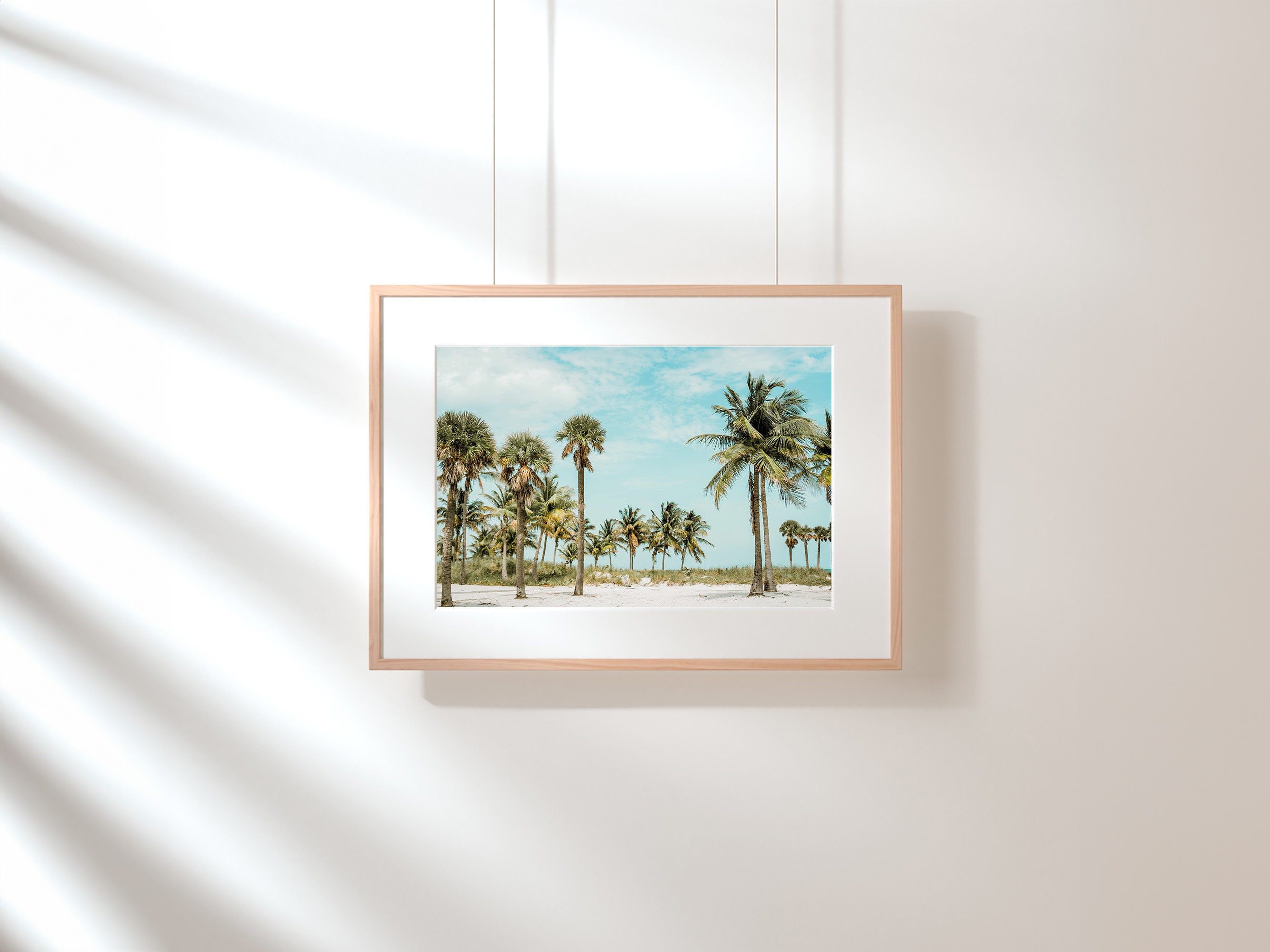 Palm Trees Print, Palm Trees Digital Print, Palm Trees on the Beach ...