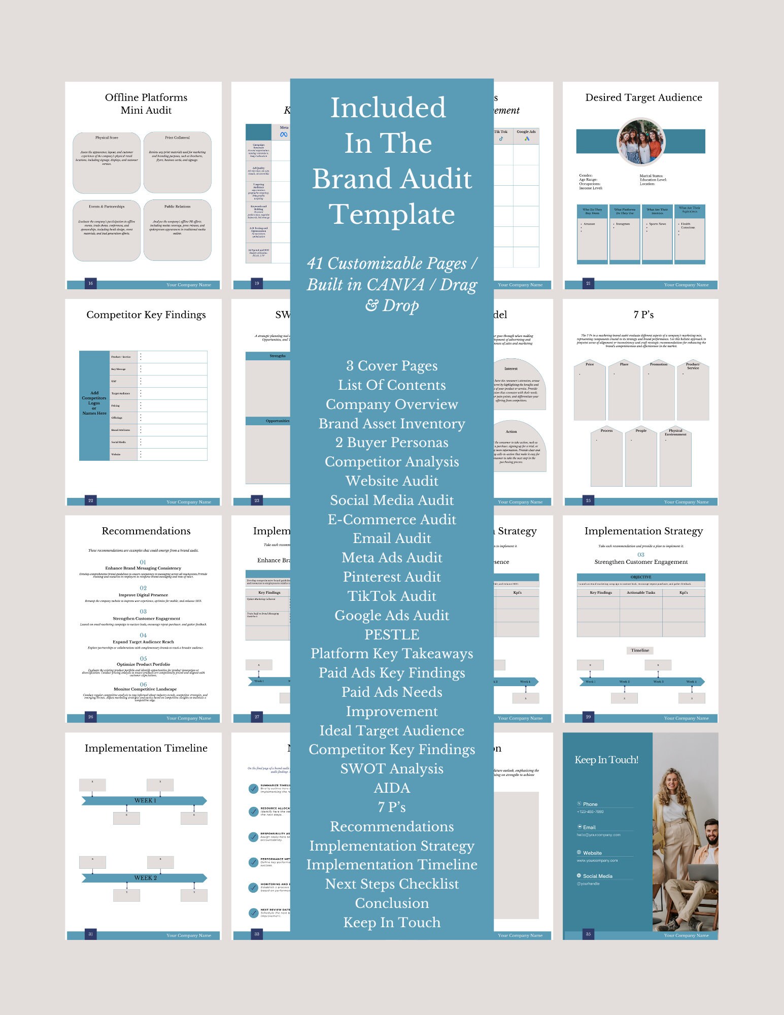 Full Digital Marketing Bundle, Social Media Planners, Digital Marketing ...