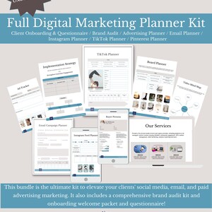 Full Digital Marketing Bundle, Social Media Planners, Digital Marketing ...