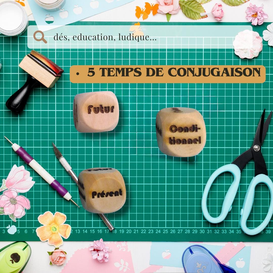 Educational Dice German Conjugation Times - Etsy